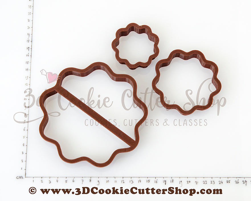 Wavy Round Cookie Cutter | Fondant Cutter | Clay Cutter – 3D Cookie ...