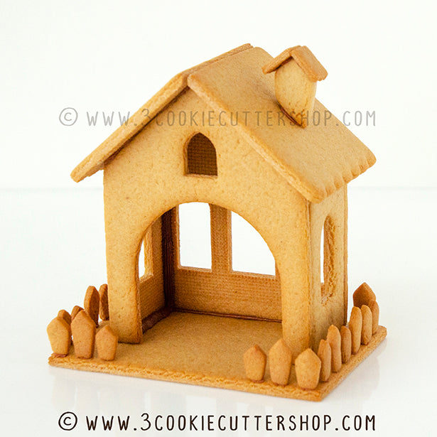 Arched Gingerbread House Cutter Set | Gingerbread House Kit – 3D Cookie ...