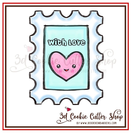 Postage Stamp Cookie Cutter – 3D Cookie Cutter Shop