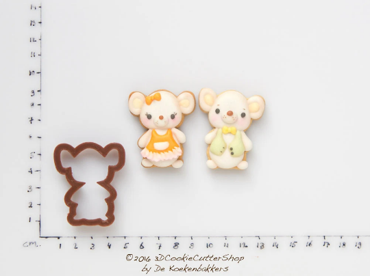 Mouse Cookie Cutter – 3D Cookie Cutter Shop