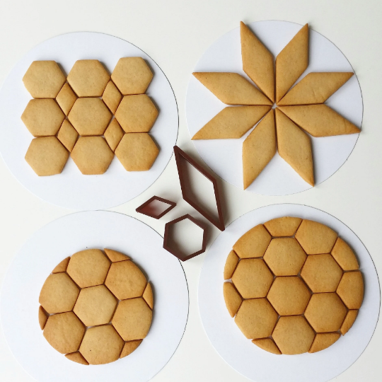 Geometric Mini Cookie Cutter Set – 3D Cookie Cutter Shop