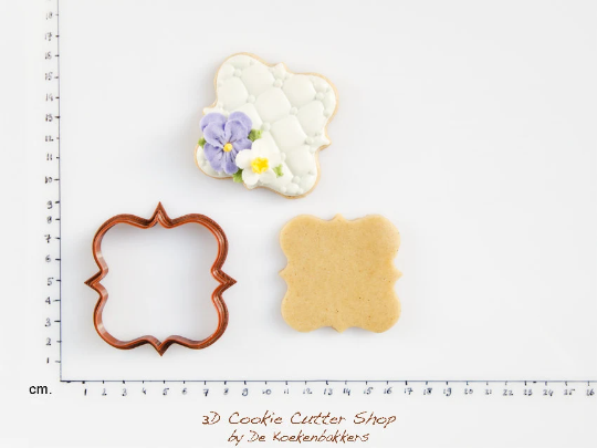Square Plaque Cookie Cutter – 3D Cookie Cutter Shop